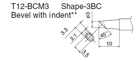 T12-BCM3 Soldering Tip – Soldering Iron Tips Manufacturer